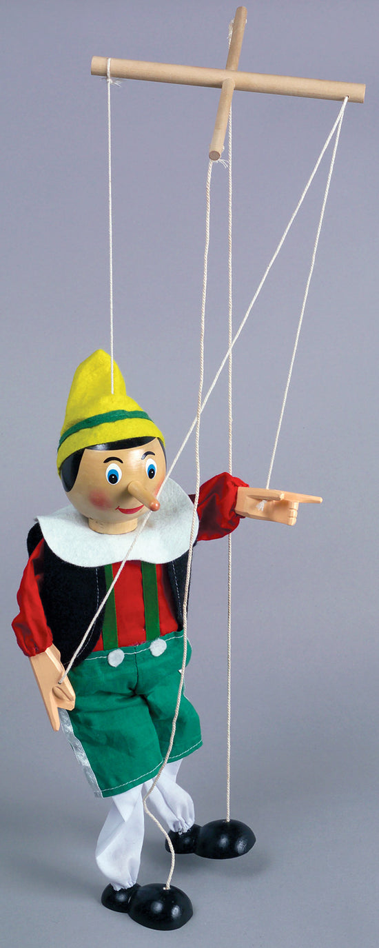 Pinocchio Marionette – Classic Wooden Puppet, 15” Tall – The Original ...